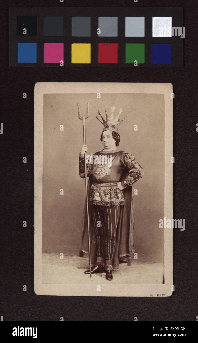 Portrait of Matthias Karl Ludwig Treumann as Pluto in the play Orpheus ...
