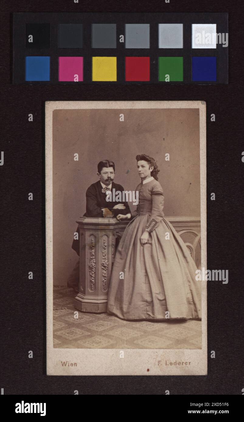 Ehepaar Stemmer Franz Lederer, Photographer Wien Museum, Scan, portrait ...