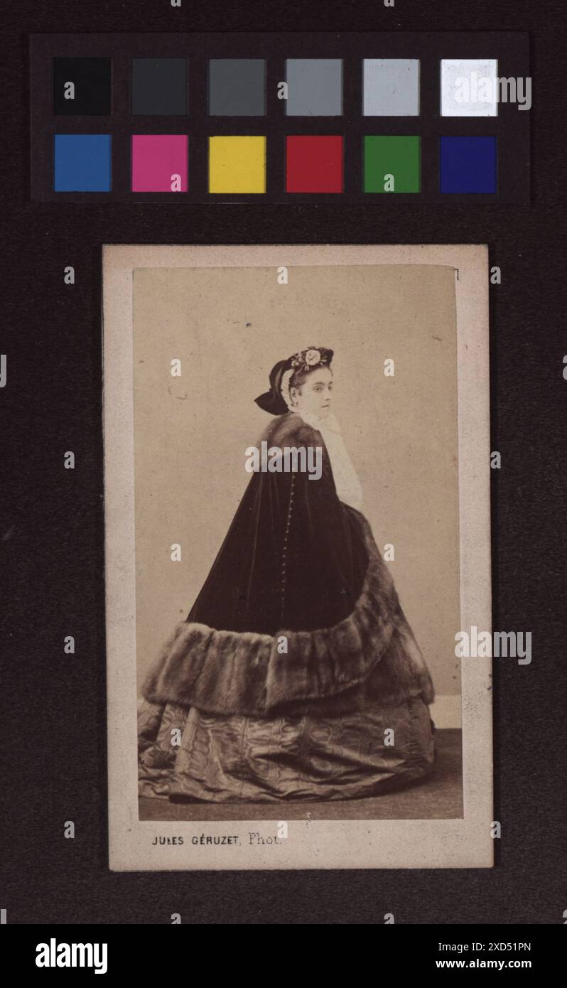 Portrait of Adelina Patti (1843-1919), a female opera singer ...