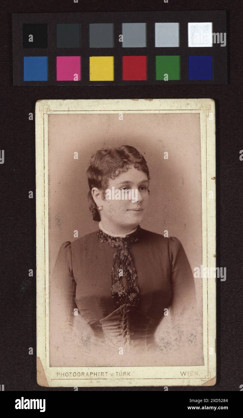 Auguste Rucker Othmar von Türk (1843—1904), Photographer Wien Museum, Scan, portrait, woman ...