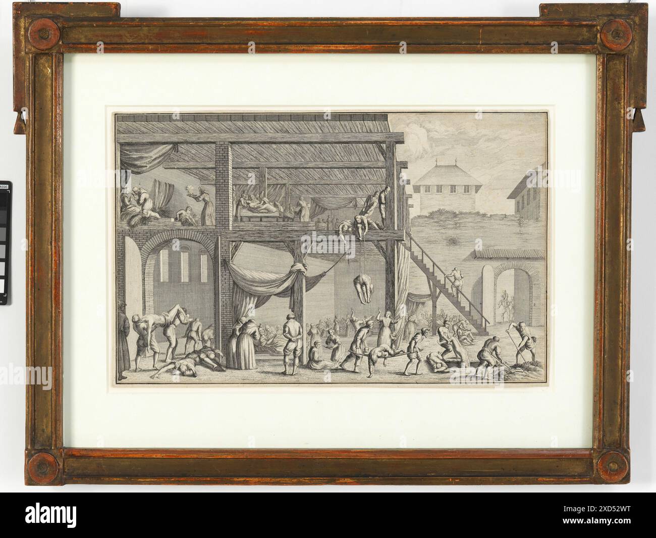 Artwork titled 'Hospital with Plague Patients' created after Lodovico ...