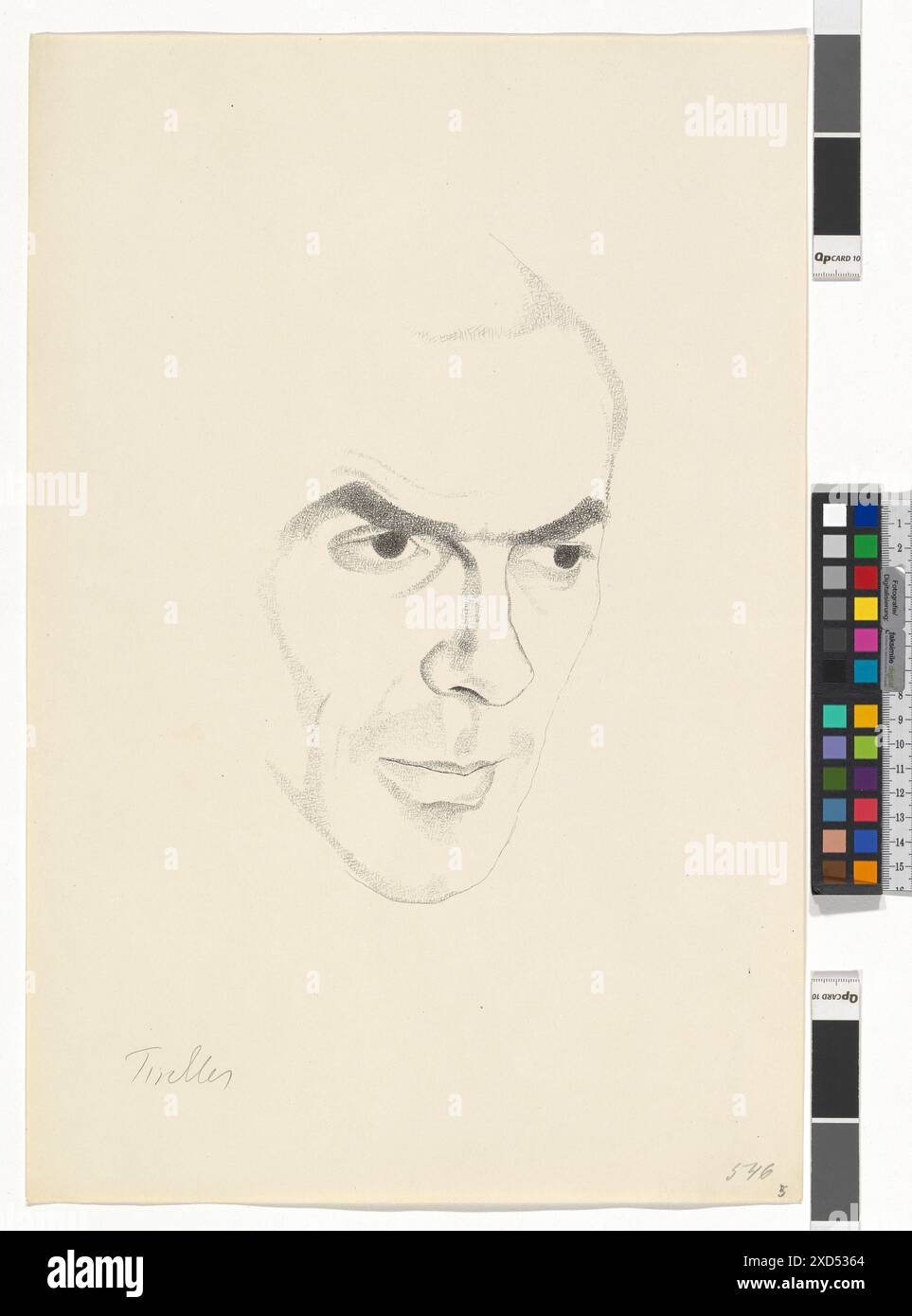 A portrait of an actor by Viktor Tischler from the 1924 collection 'Max ...