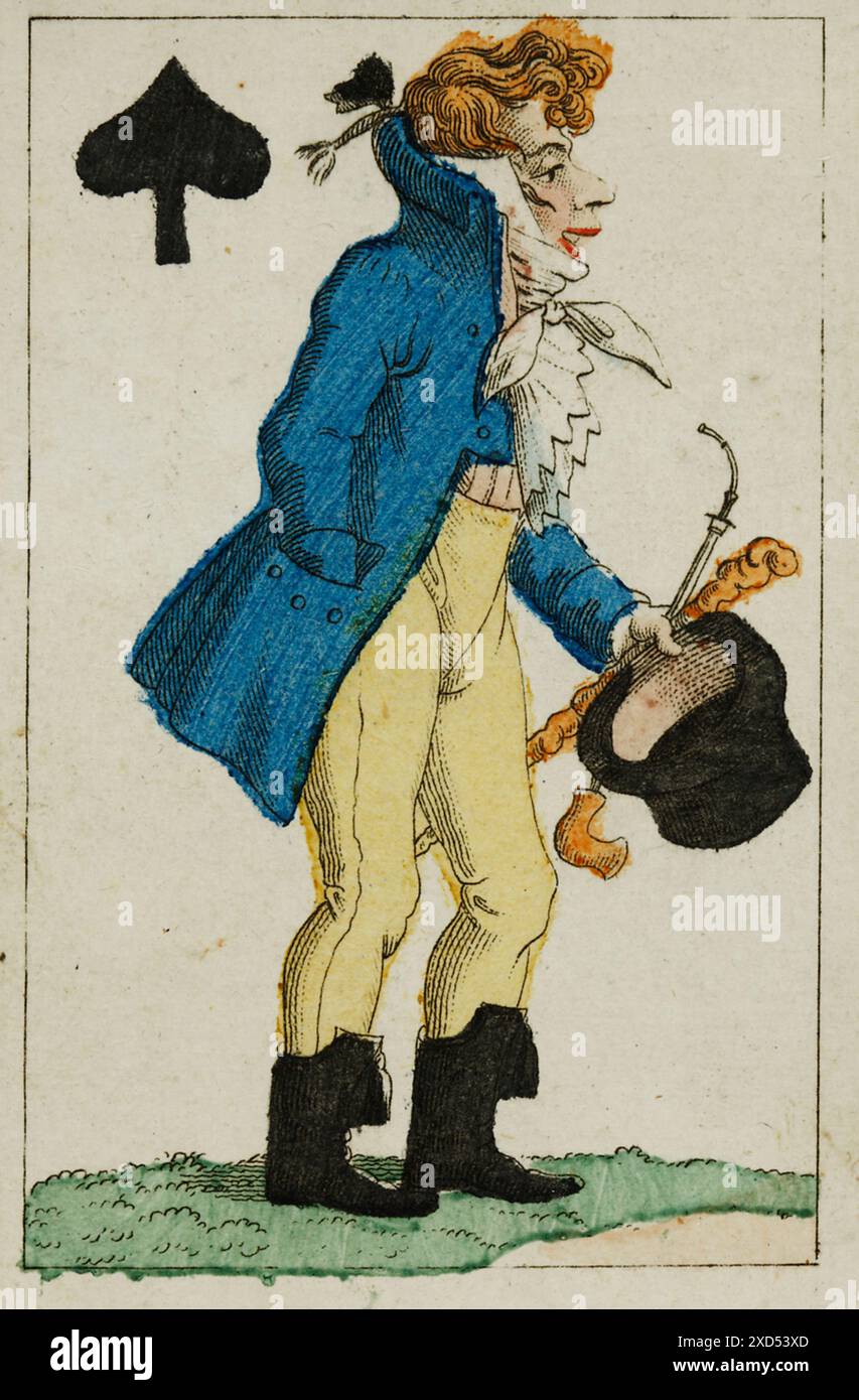 Das Karikatur-Kartenspiel: Pik-Bube Johann Hieronymus Löschenkohl (1753 ...