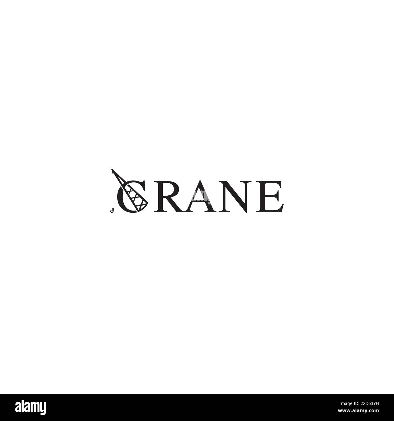 Crane logo or wordmark design Stock Vector Image & Art - Alamy
