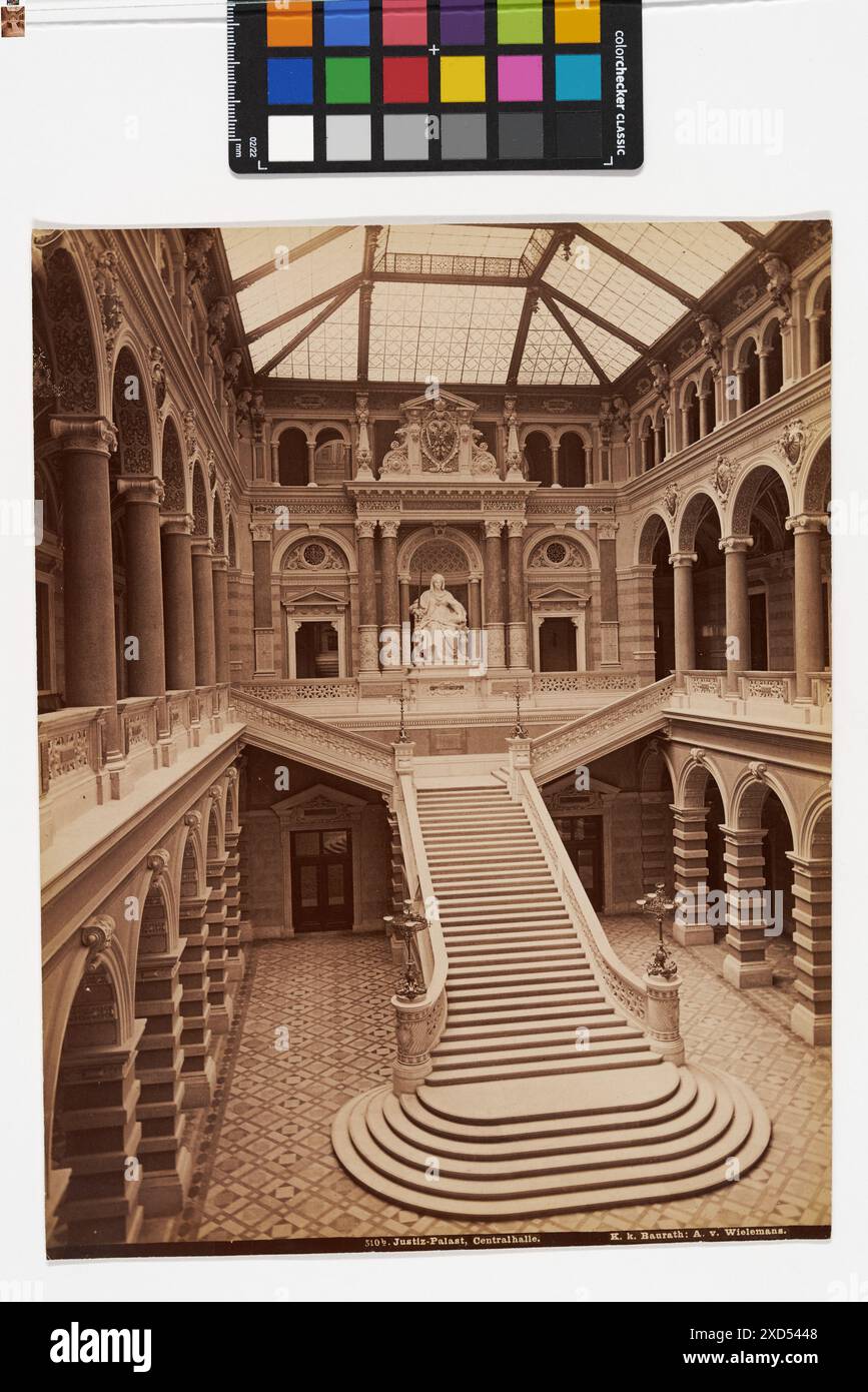 1., Schmerlingplatz 10-11 - Justizpalast - Innenansicht - Zentralhalle ...
