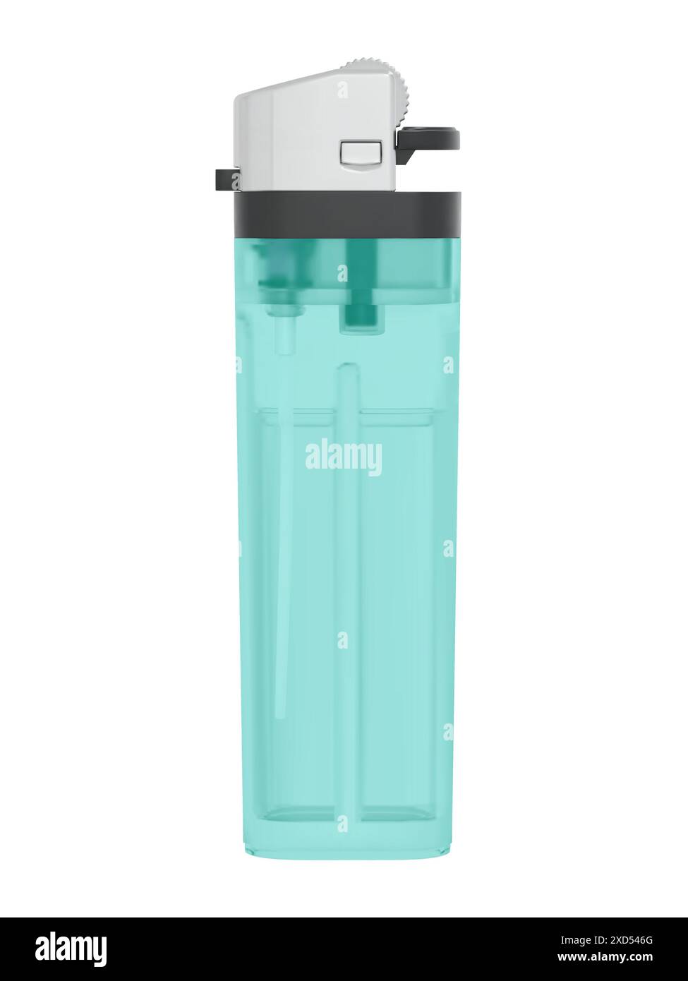 Plastic transparent classic lighter isolated on white background Stock ...