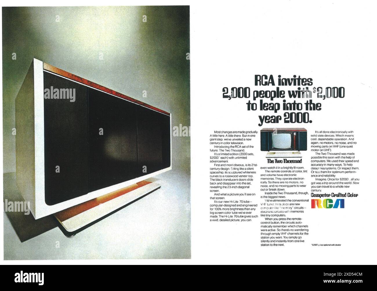 Color television 1960's hi-res stock photography and images - Alamy