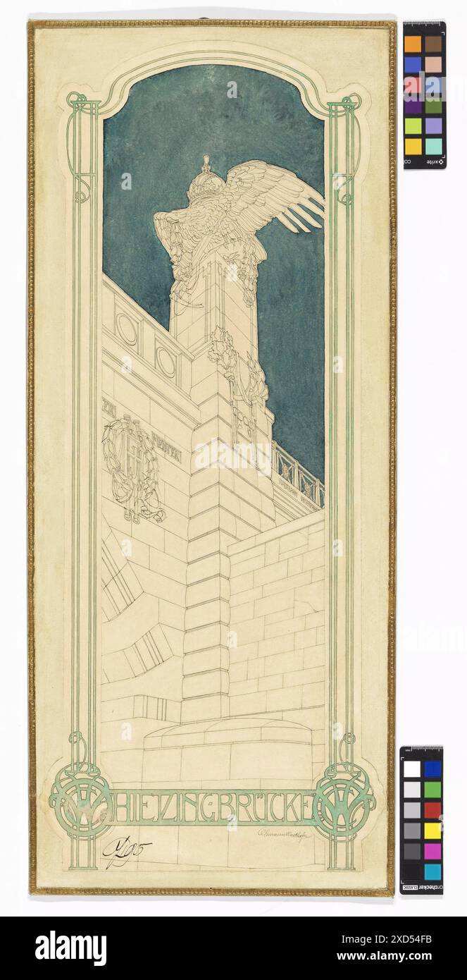 Perspective drawing by Friedrich Ohmann and Josef Hackhofer depicting ...