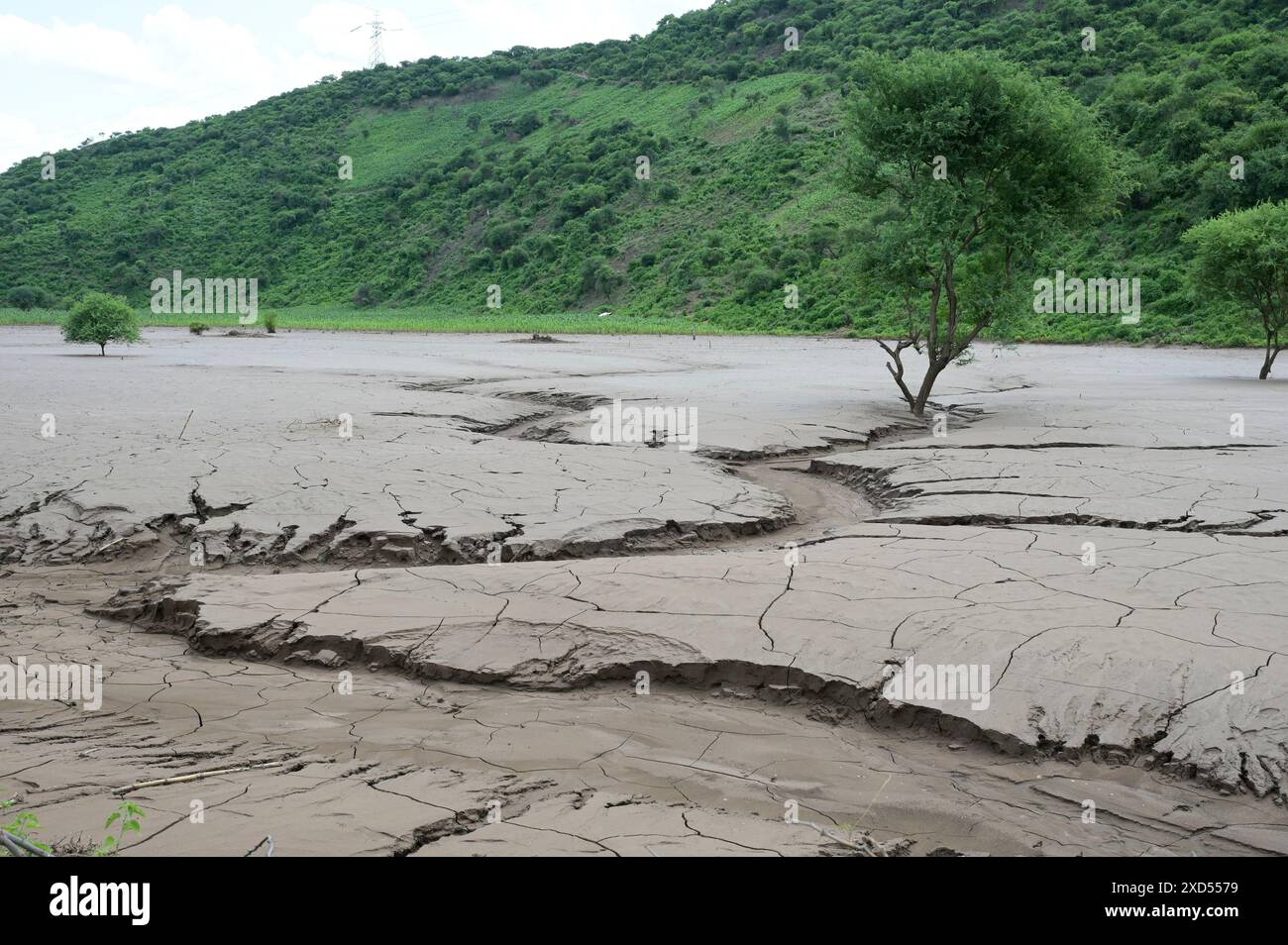 ETHIOPIA, region South Ethiopia, Arguba, flooding after long drought ...