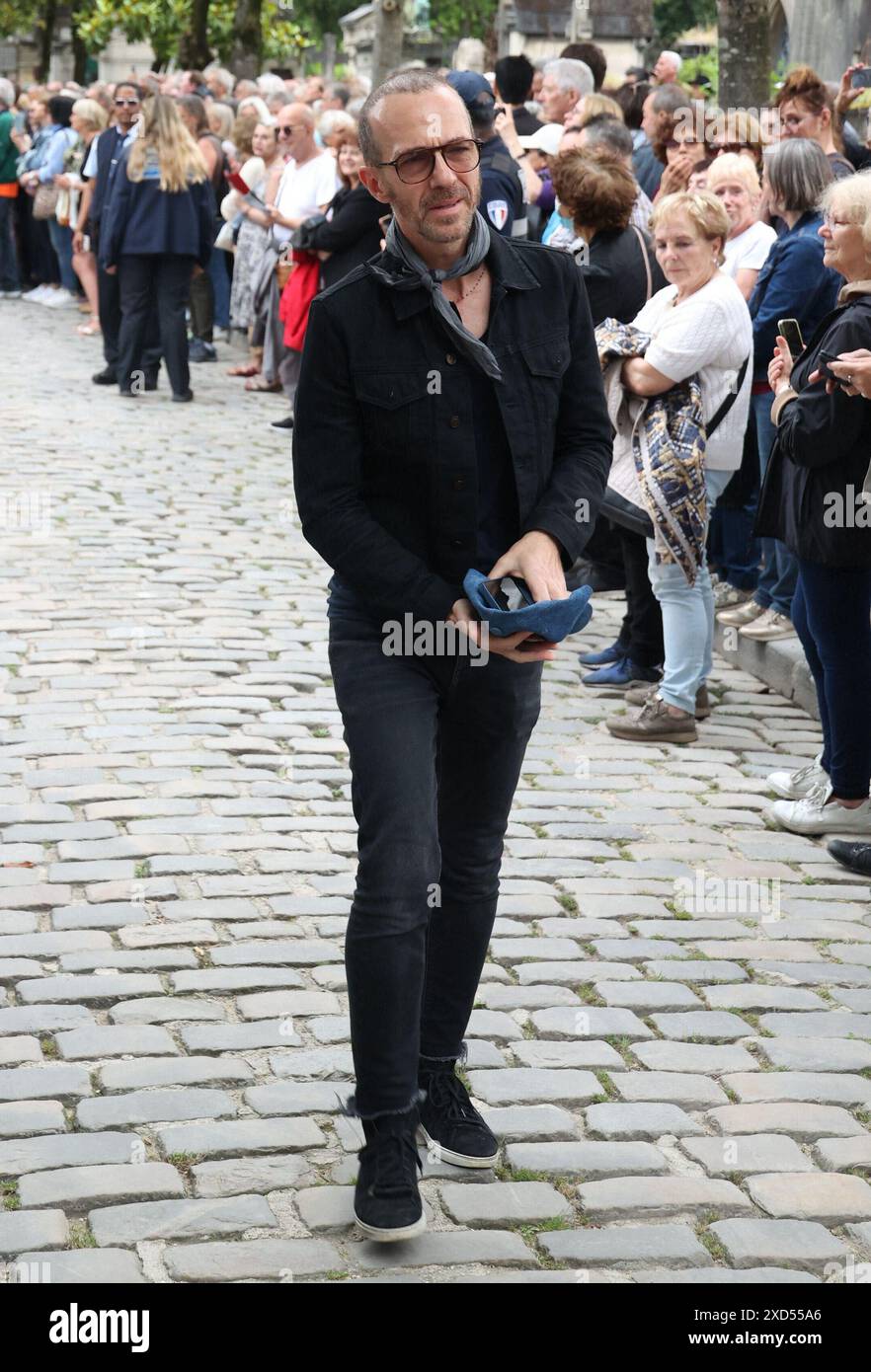 Paris, France. 20th June, 2024. Calogero leaving the funeral ceremony ...