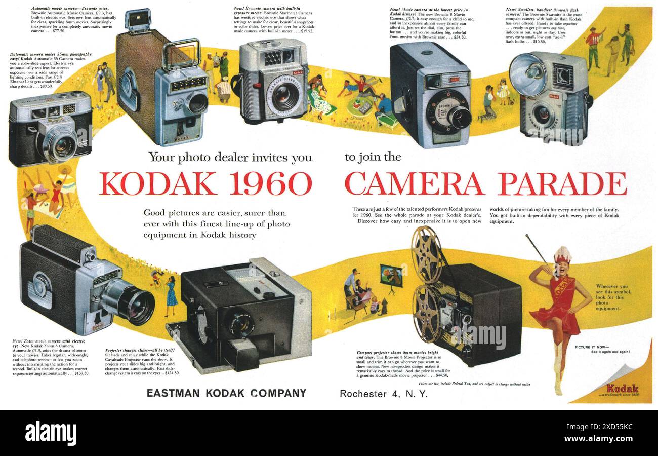 Kodak advert 1960s hi-res stock photography and images - Alamy