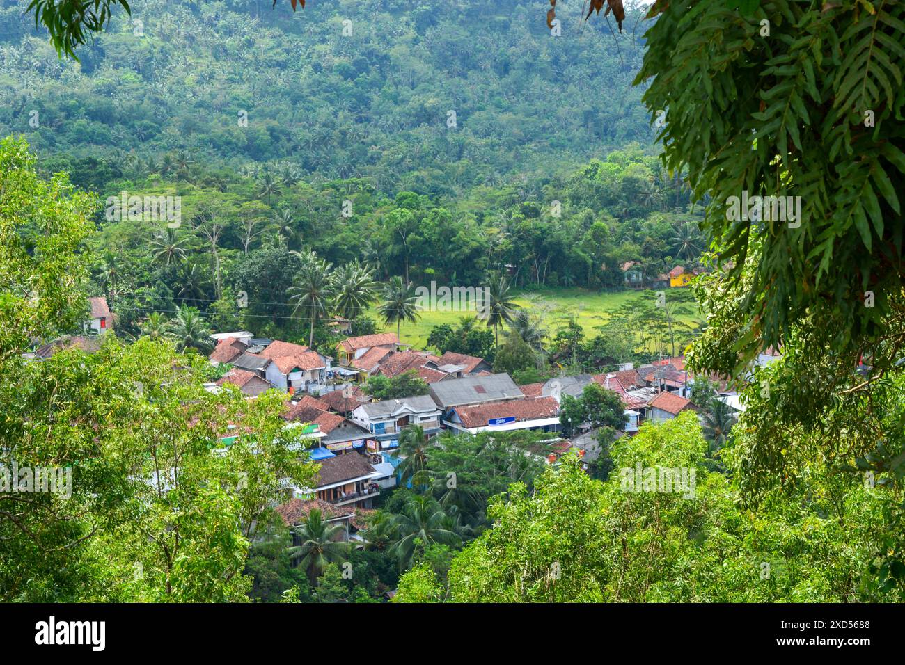 Photo of the roof of a house in the countryside made of tiles Stock ...
