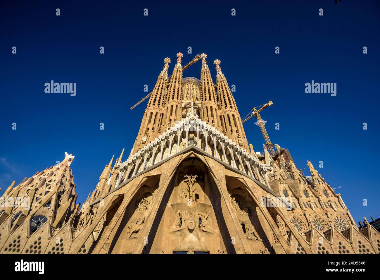Passion Facade of the Sagrada Familia, in the afternoon (Barcelona ...