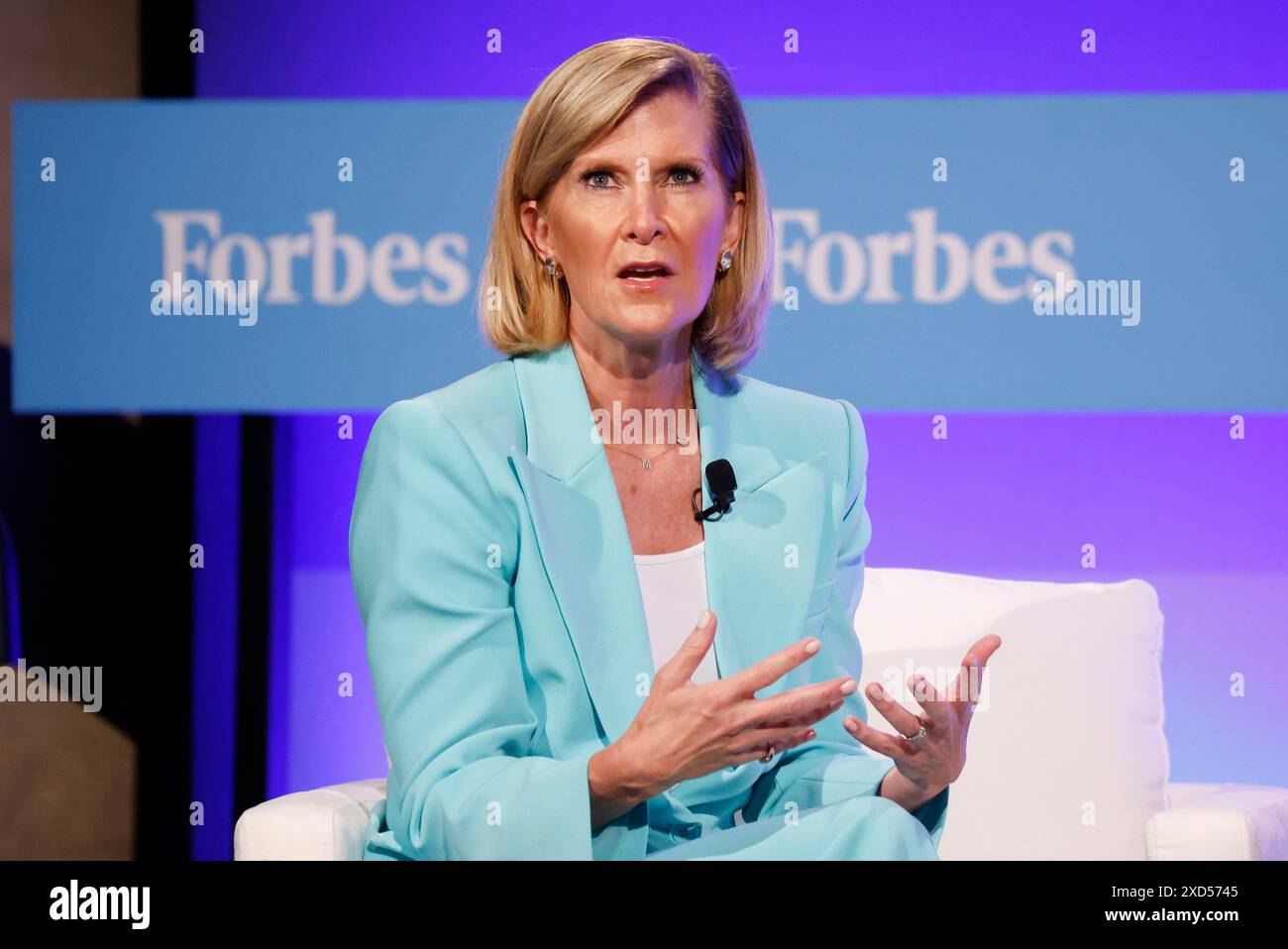 New York, United States. 20th June, 2024. Mary Callahan Erdoes, CEO, J ...