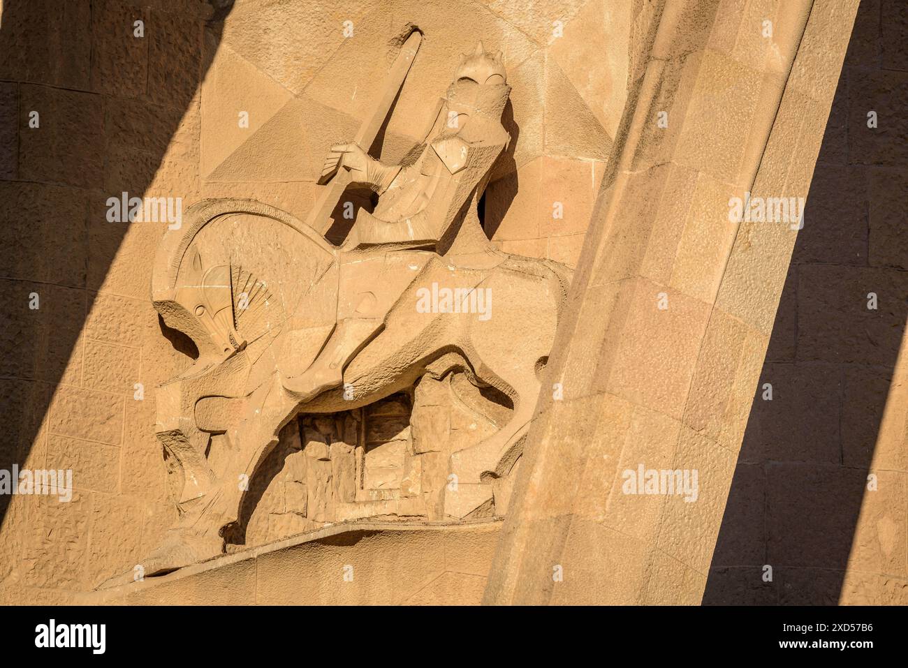 Sculptures of the Passion Facade of the Sagrada Família, made by Josep ...