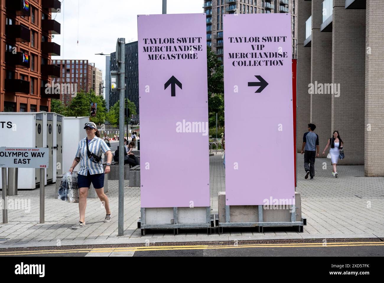 London, UK. 20 June 2024. Taylor Swift fans ('Swifties') outside ...
