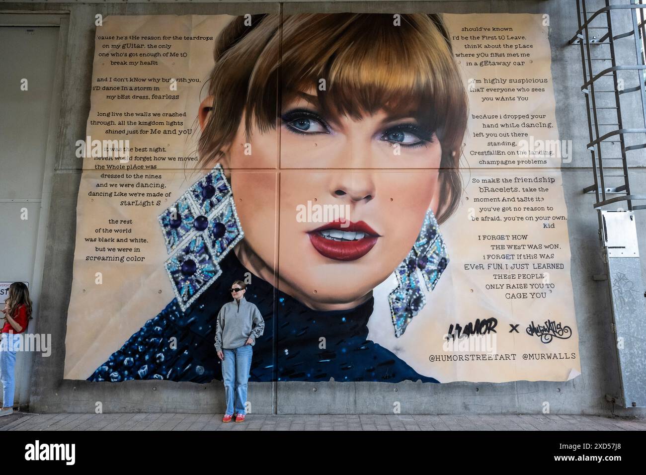 London, UK. 20 June 2024. Taylor Swift fans ('Swifties') at the ...
