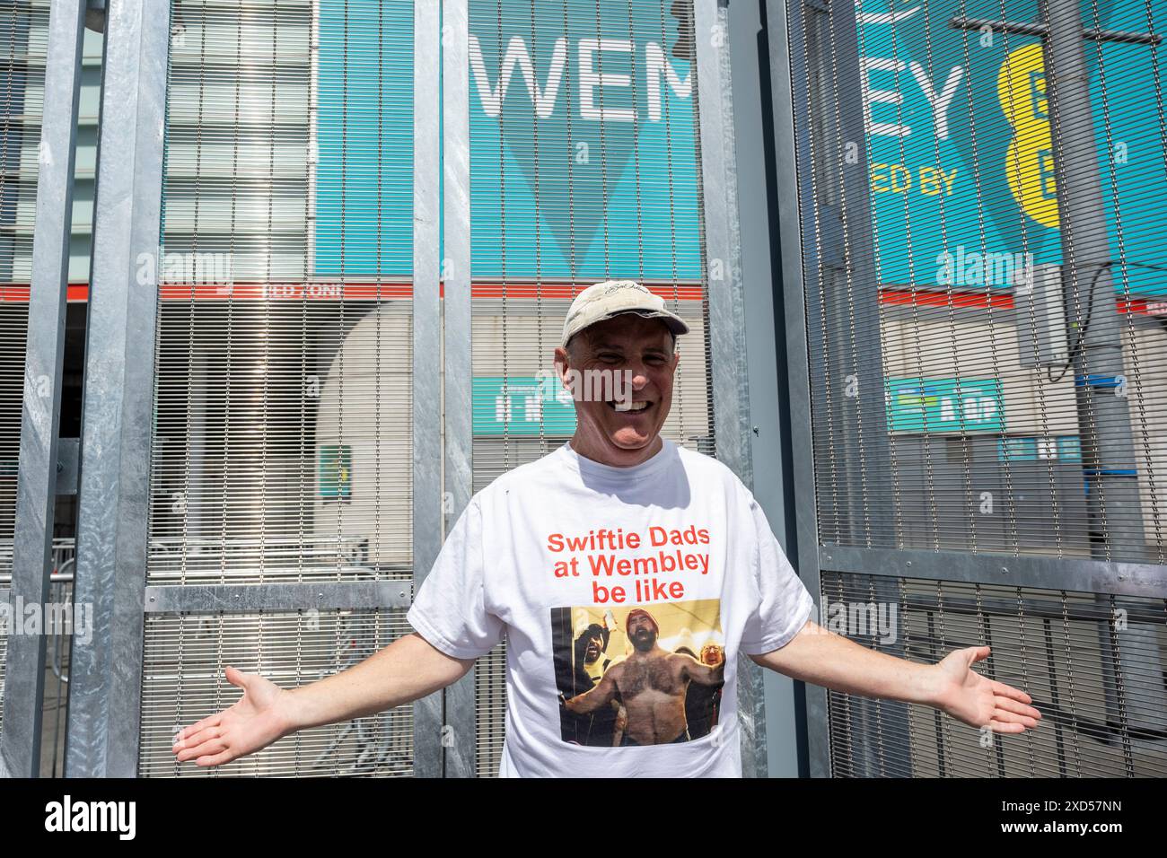London, UK. 20 June 2024. Brian from Philadelphia, the first fan ...