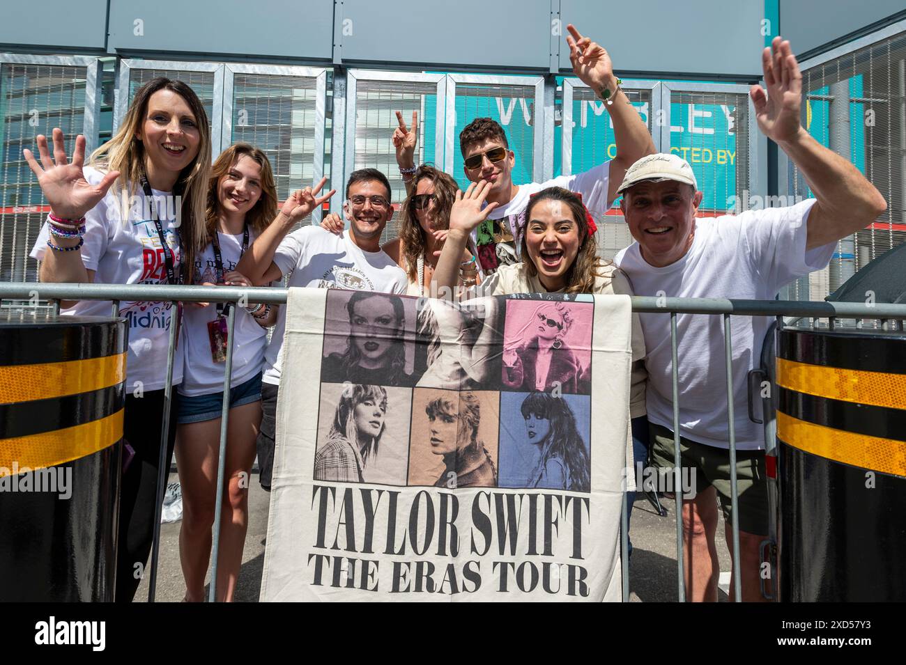 London, UK. 20 June 2024. The first fans (Swifties) at the front of the ...