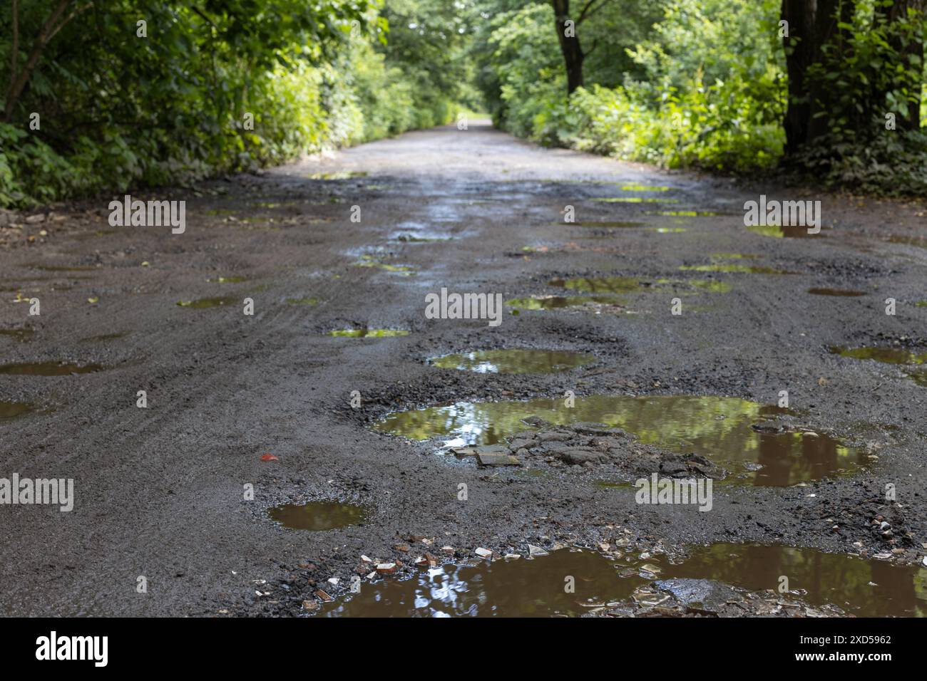 Muddy road pothole bad condition hi-res stock photography and images ...
