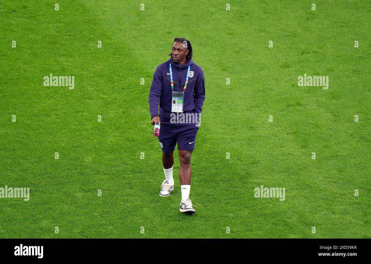 England's Eberechi Eze ahead of the UEFA Euro 2024 match at the ...