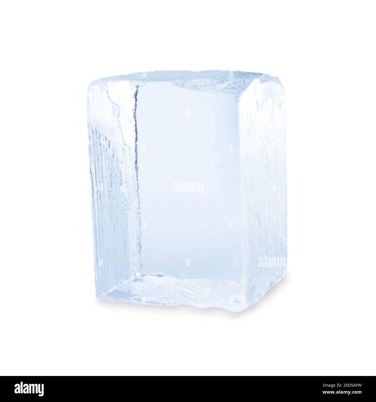 One block of ice isolated on white Stock Photo - Alamy