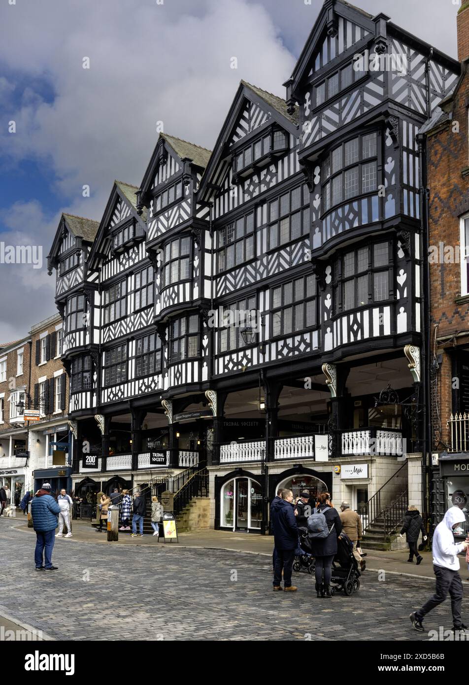 The Rows Shops, Bridge Street, Chester, Cheshire, England, UK Stock ...