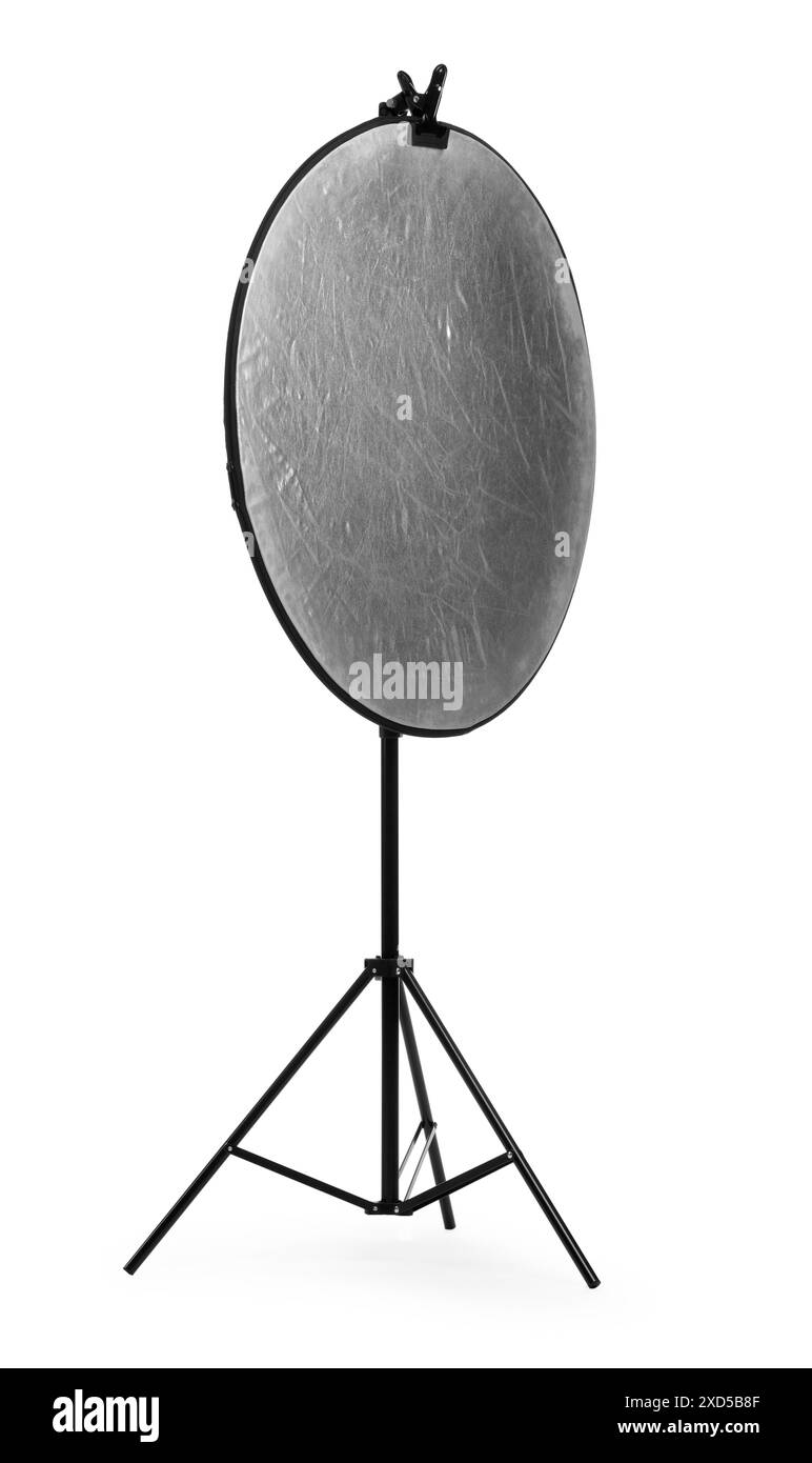 Silver reflector background Cut Out Stock Images & Pictures - Alamy