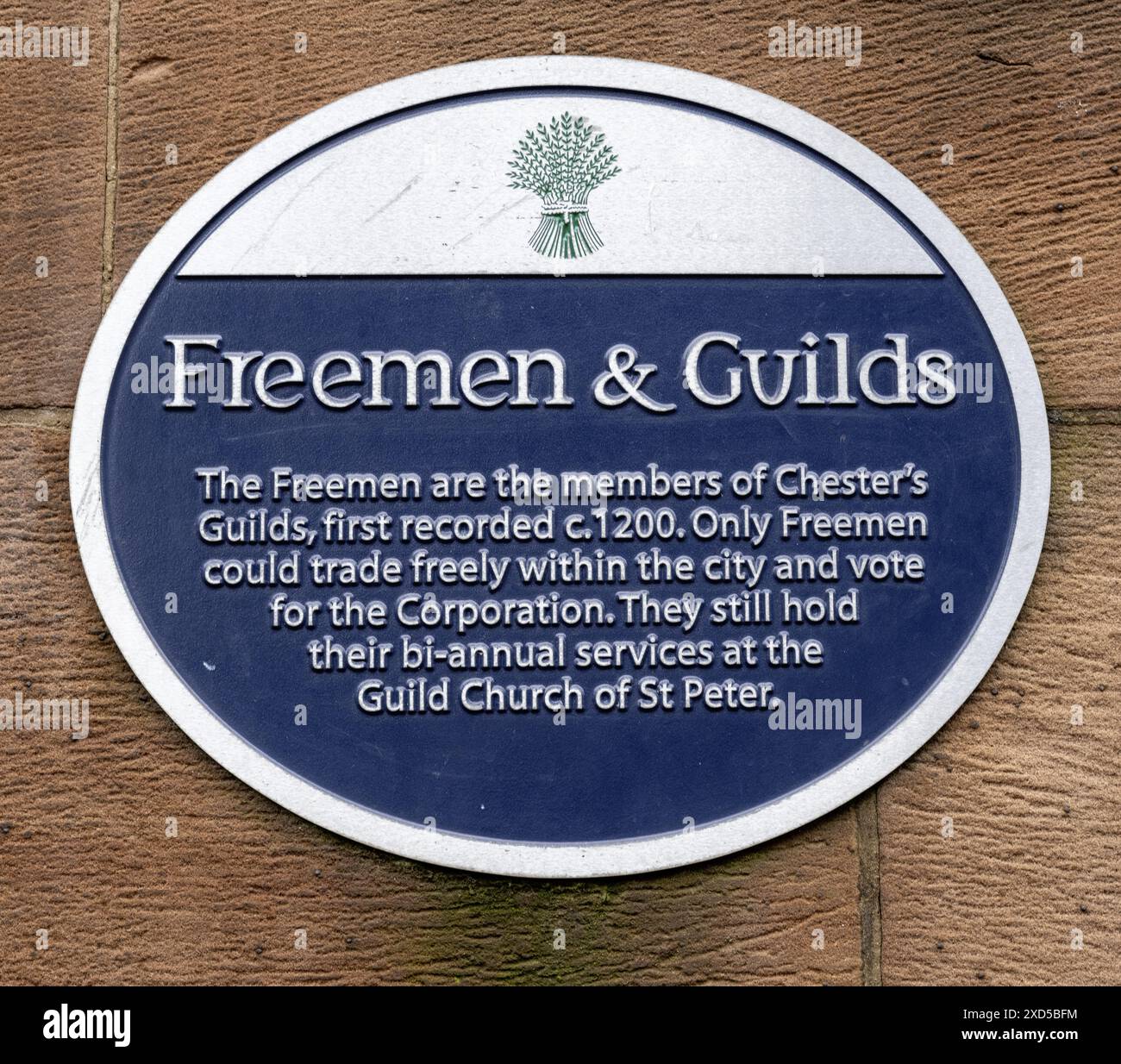 Heritage blue plaque - Freemen & Guilds - Eastgate Street, Chester ...