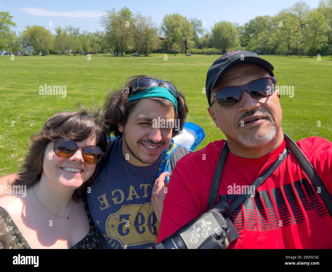 Family selfie portrait in Centre Island, Toronto, Canada Stock Photo ...