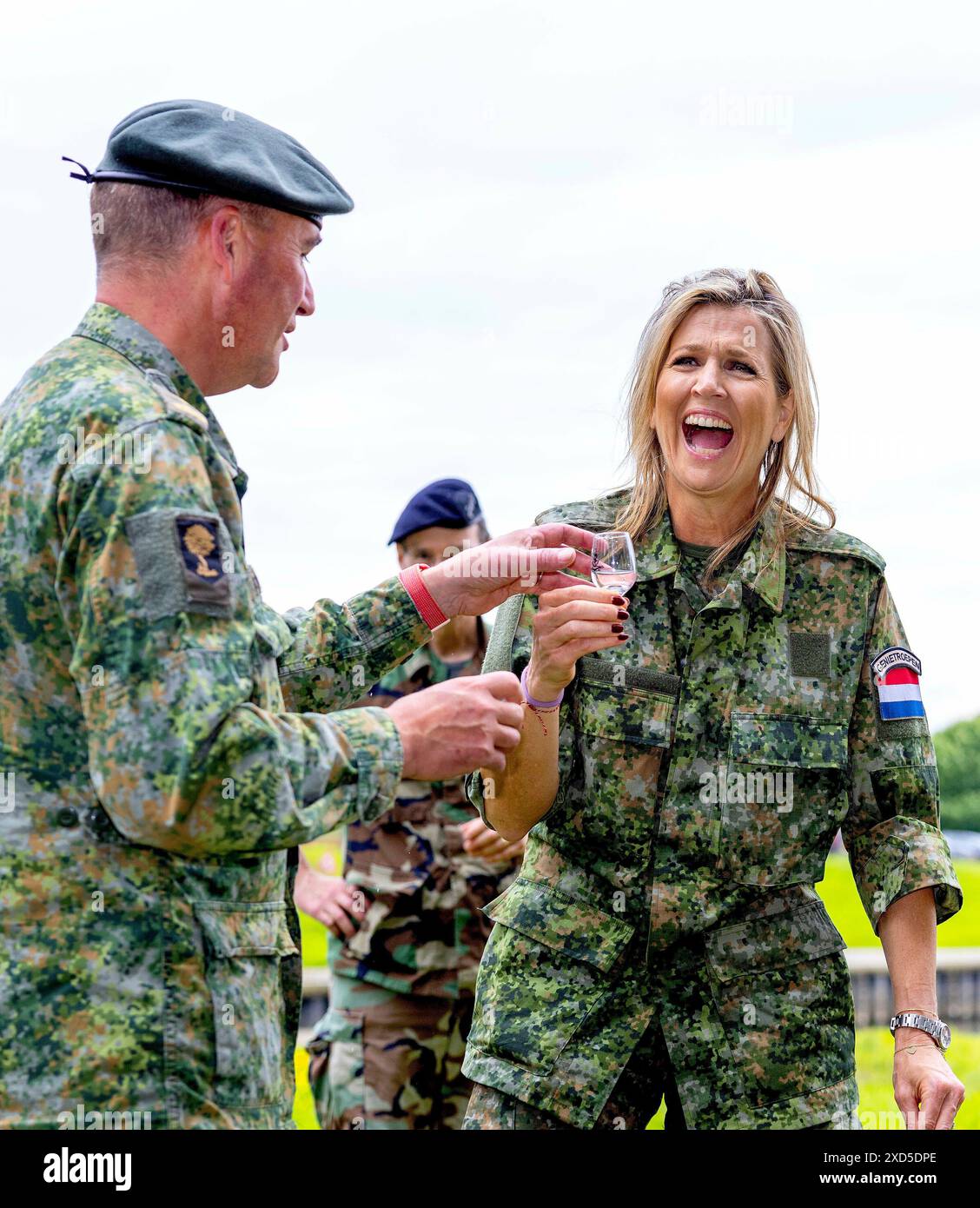 Queen Maxima of The Netherlands at the Defensiecomplex Fort Crevecoeur ...