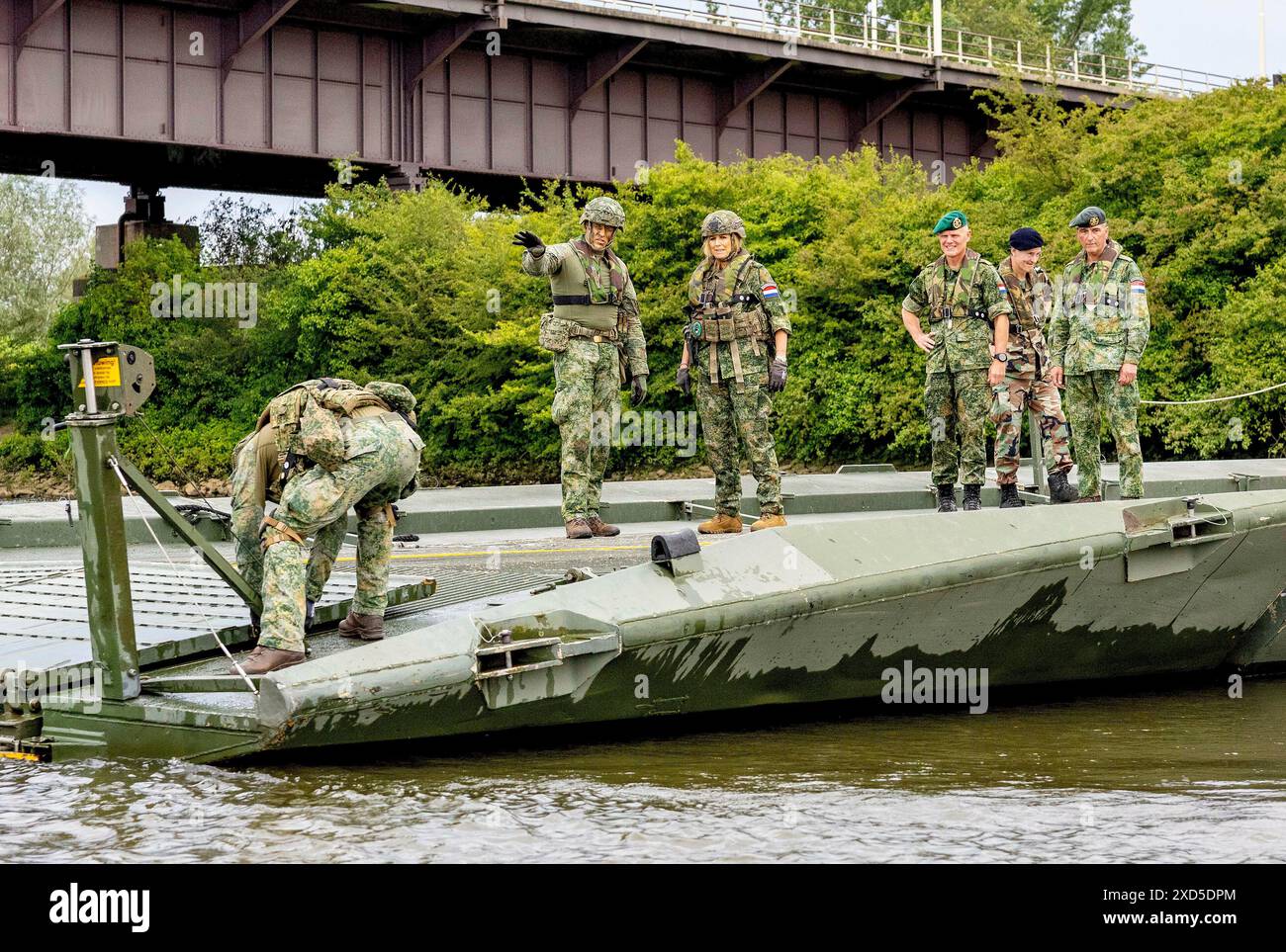 Queen Maxima of The Netherlands at the Defensiecomplex Fort Crevecoeur ...