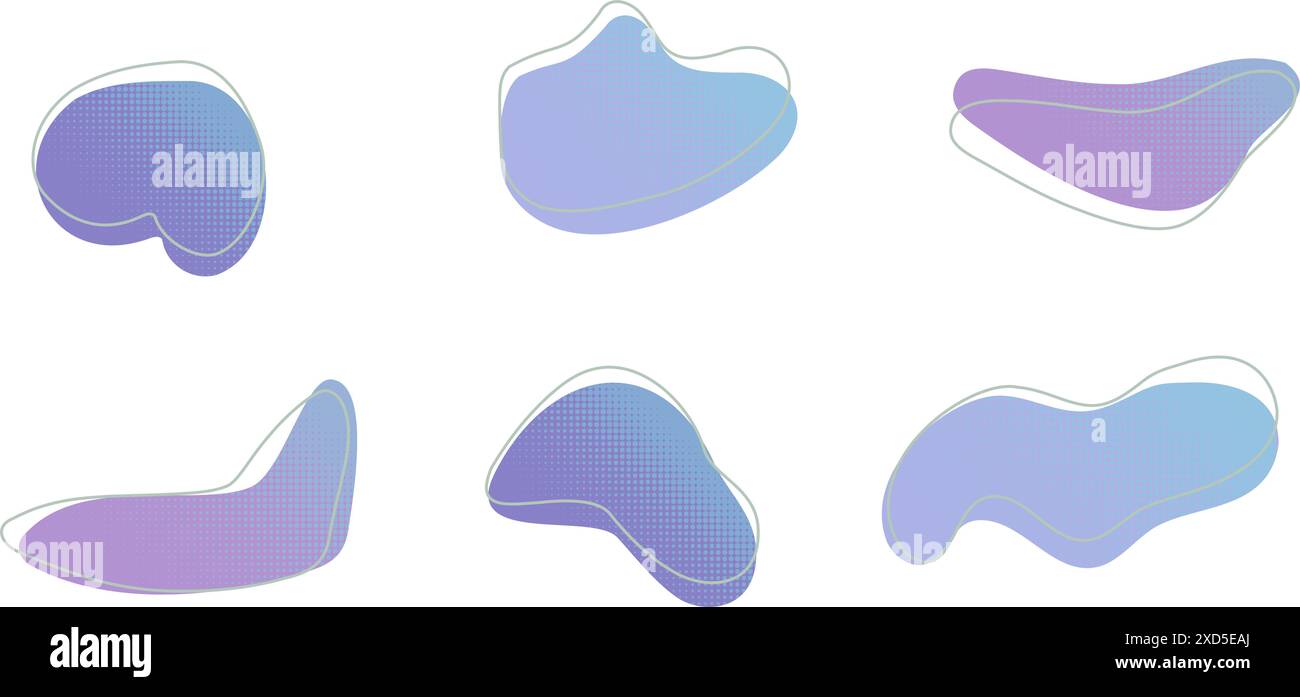 Organic liquid form halftone hi-res stock photography and images - Alamy