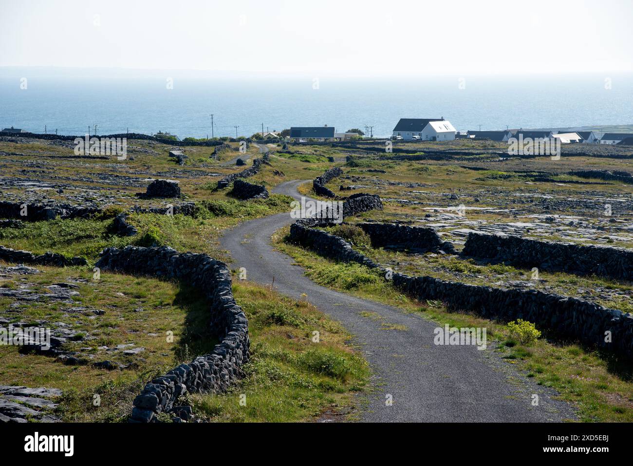 Country road on Aran Island, Co, Galway, Ireland Stock Photo - Alamy