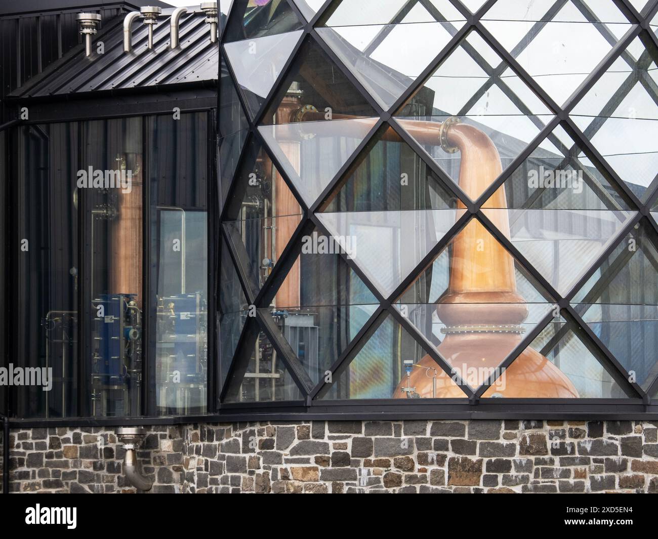 A modern distillery on Benbecula, Outer Hebrides, Scotland, UK Stock ...