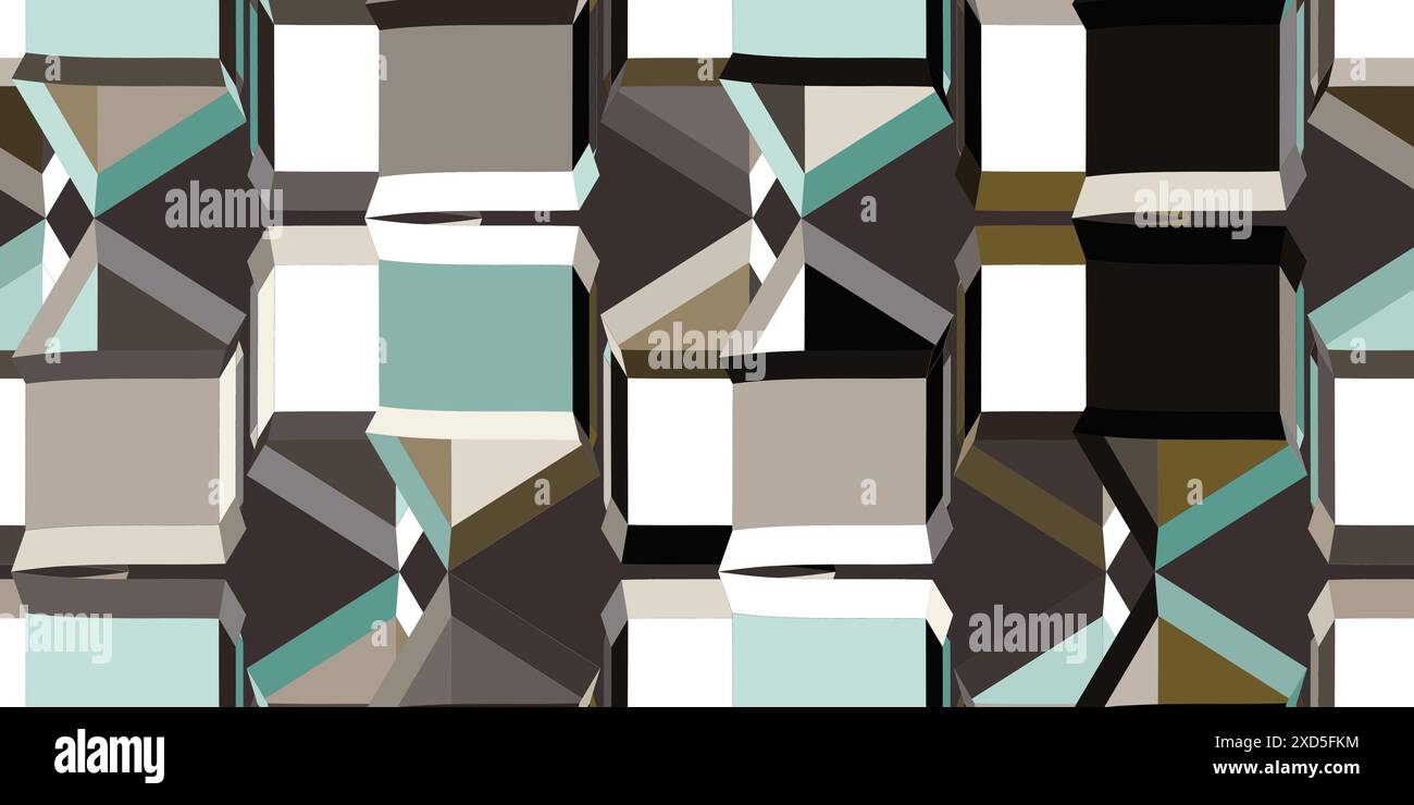 Visually striking geometric design with colorful shapes and patterns ...