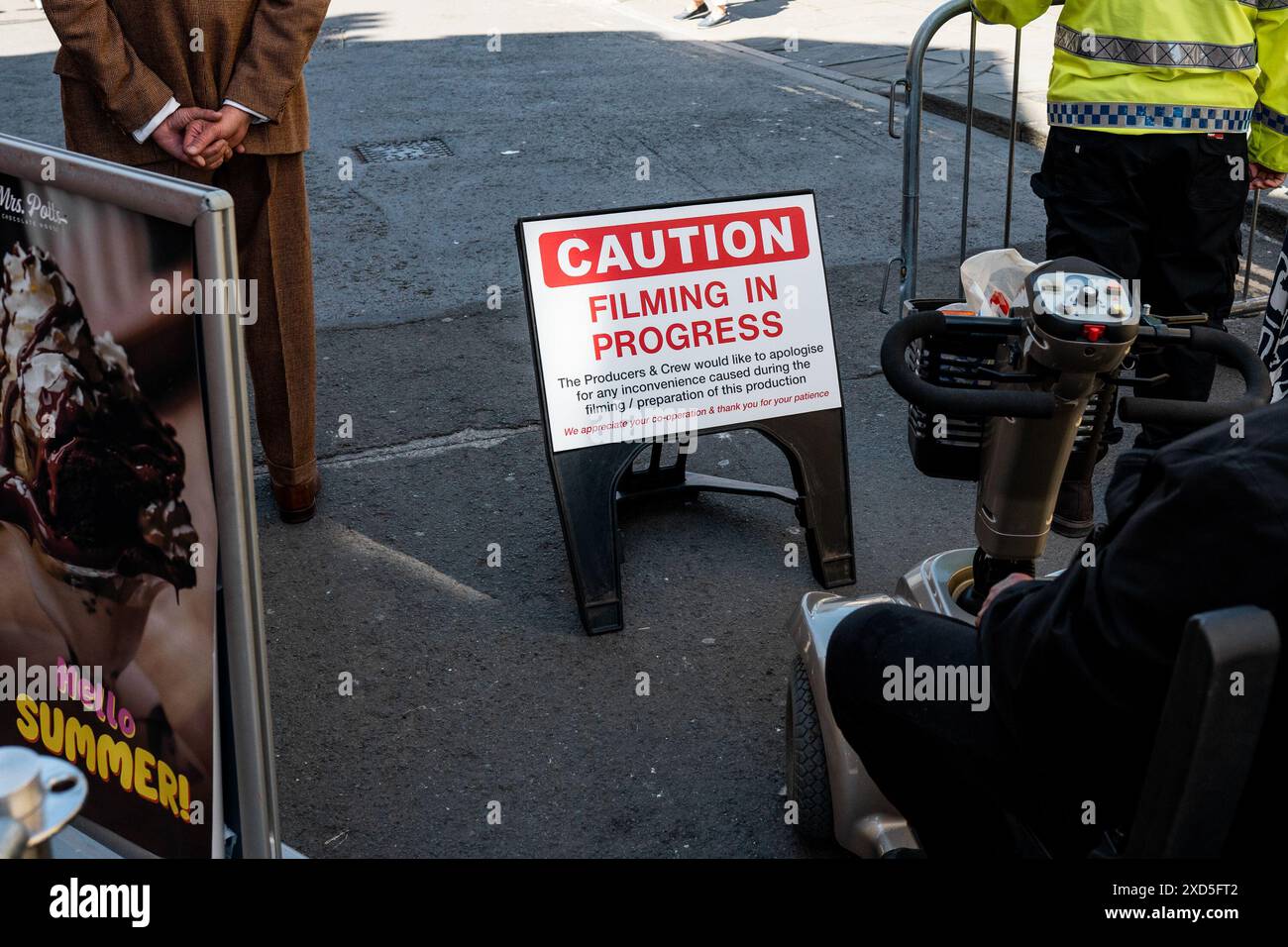Filming takes place in Bath, UK for Agatha Christie's The Seven Dials ...