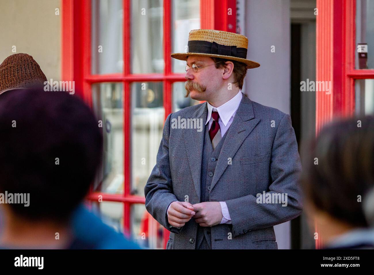 Filming takes place in Bath, UK for Agatha Christie's The Seven Dials ...