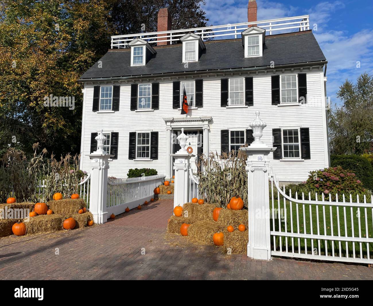 The Ropes mansion, a historic home in Salem, Massachusetts is operated ...