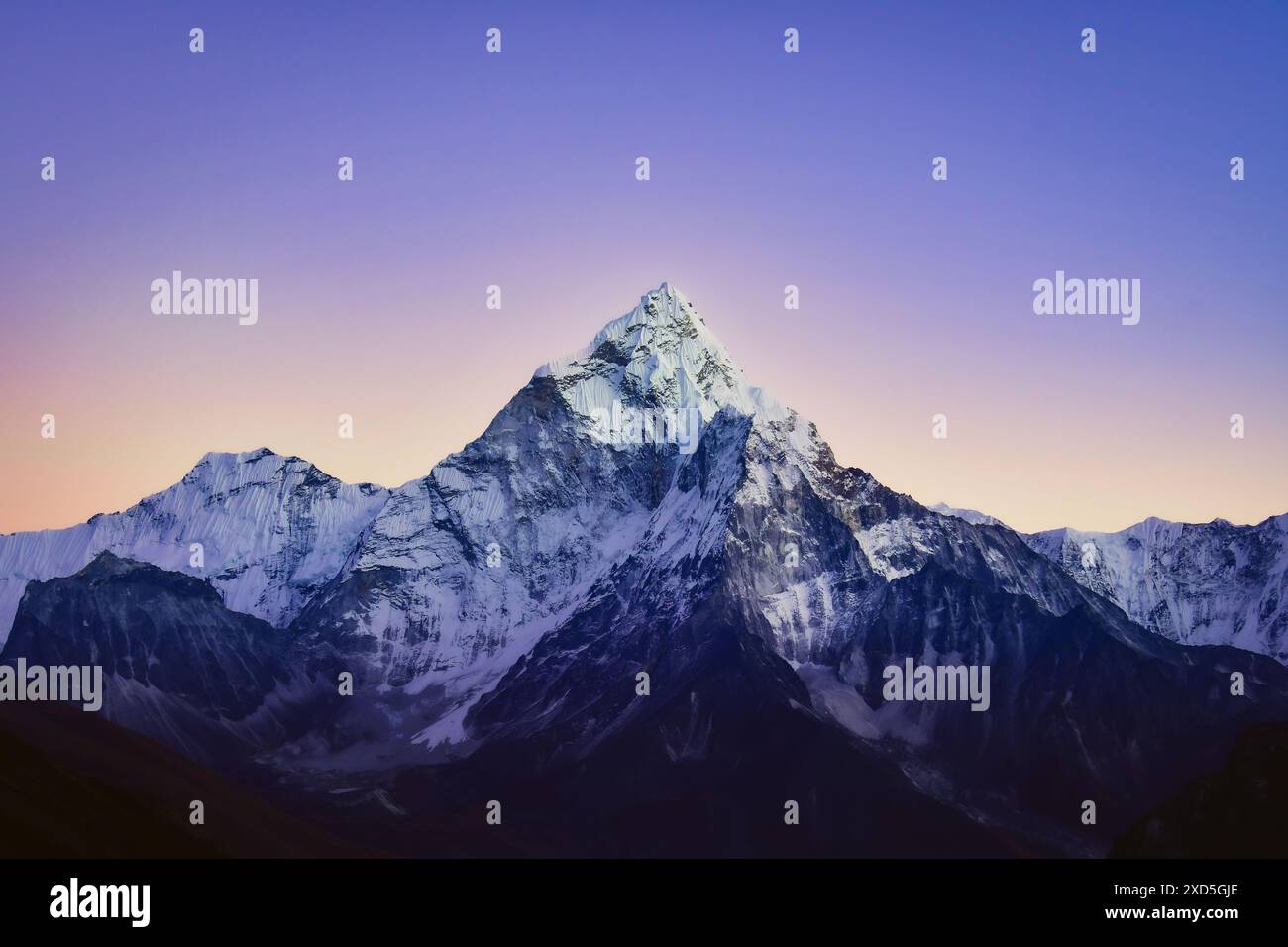 Ama Dablam - mountain in the eastern Himalayan range of Koshi Province ...