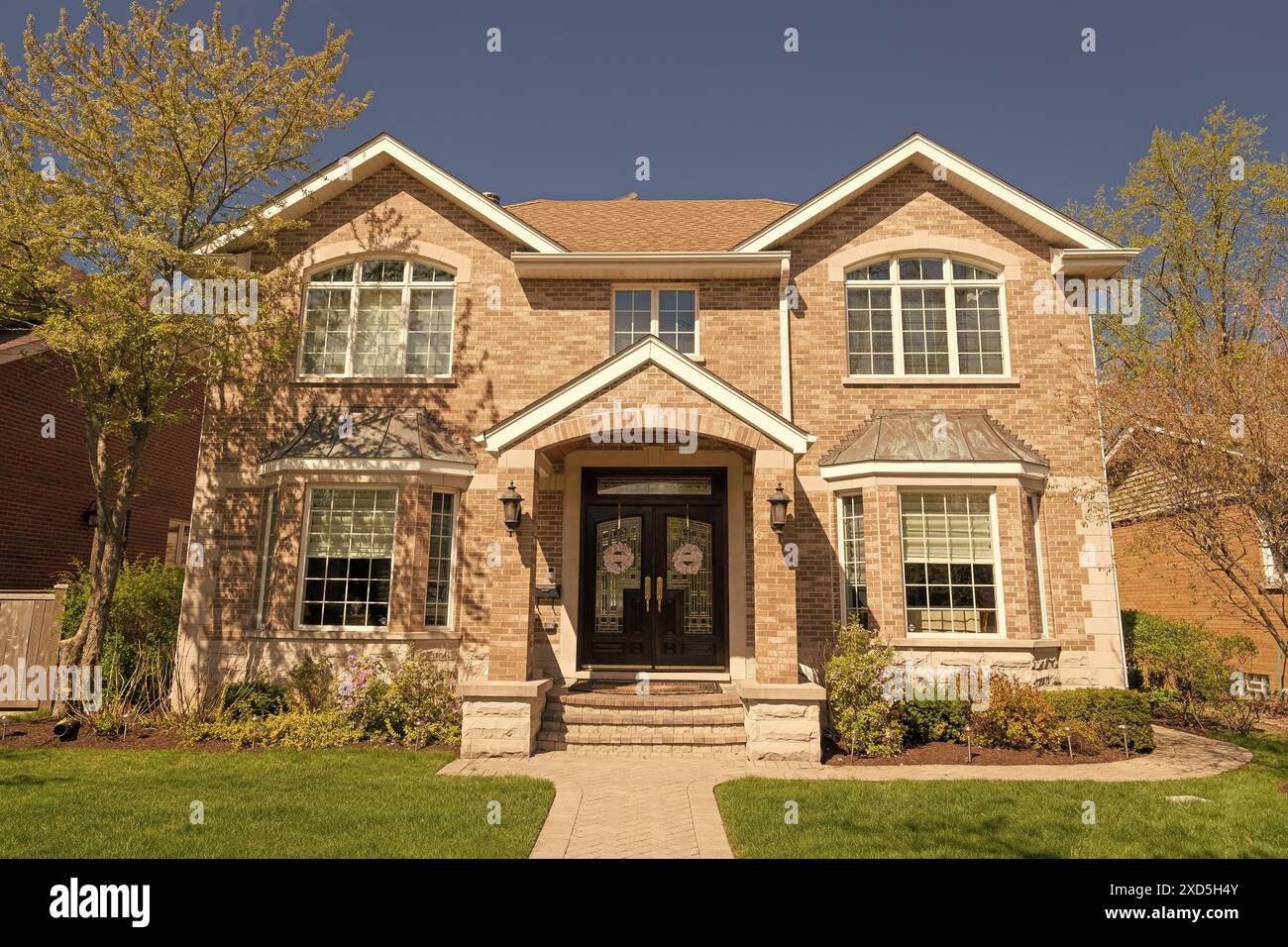 suburban design. residence architecture. Residential neighborhood ...