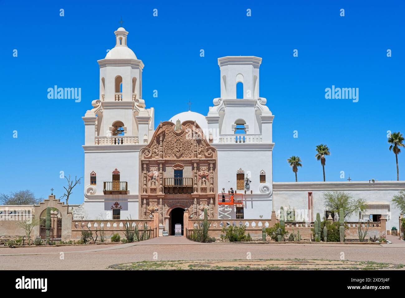 San Xavier del Bac Mission church — Tucson Arizona, April 2024 Stock ...