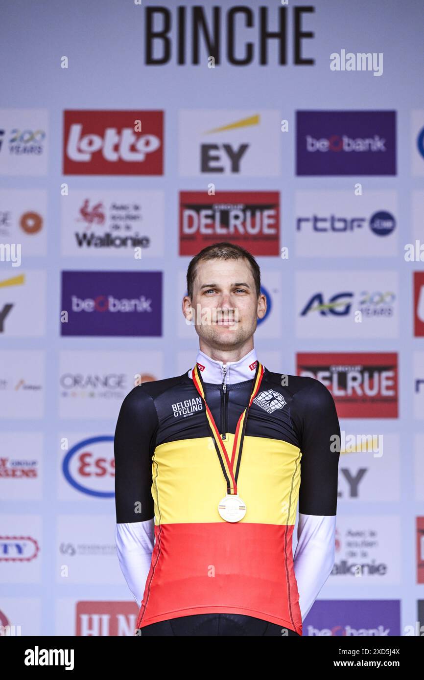 Binche, Belgium. 20th June, 2024. Belgian Tim Wellens of UAE Team ...