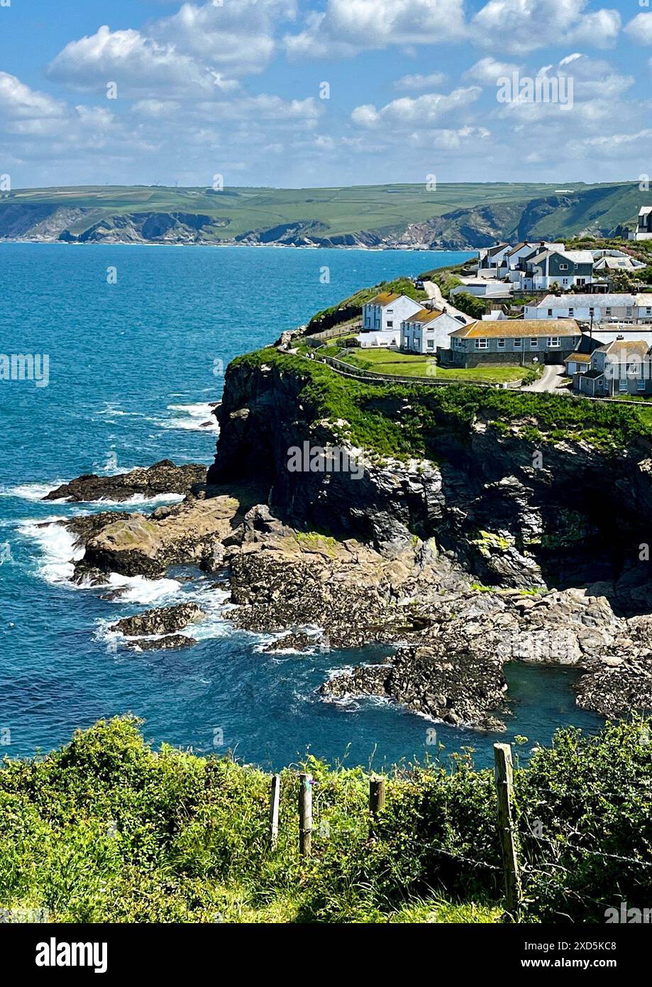 Port Isaac, UK. 05th June, 2024. Houses on the Cornish coast. The BBC ...