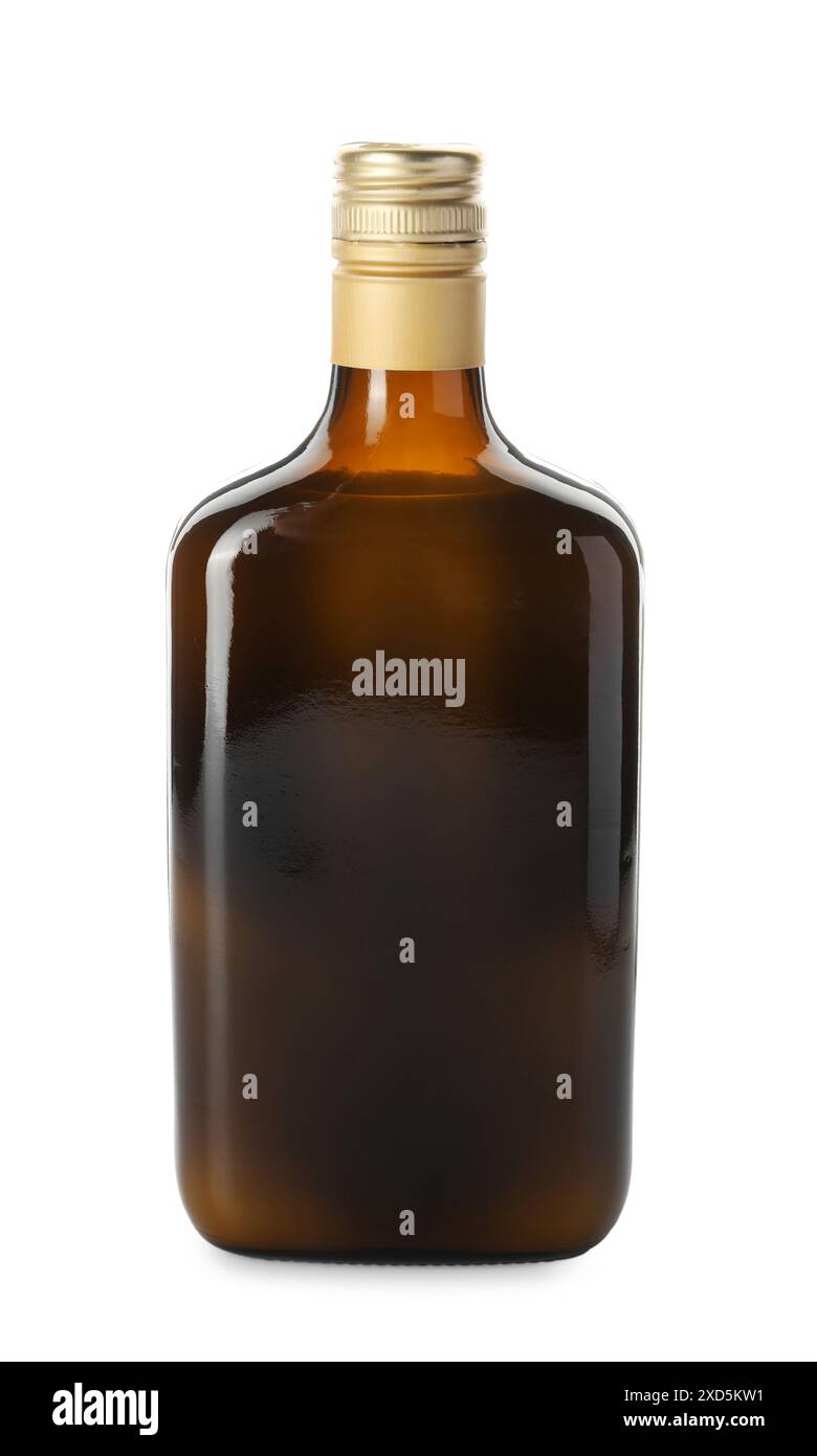 Bottle of coffee cream liqueur isolated on white Stock Photo - Alamy