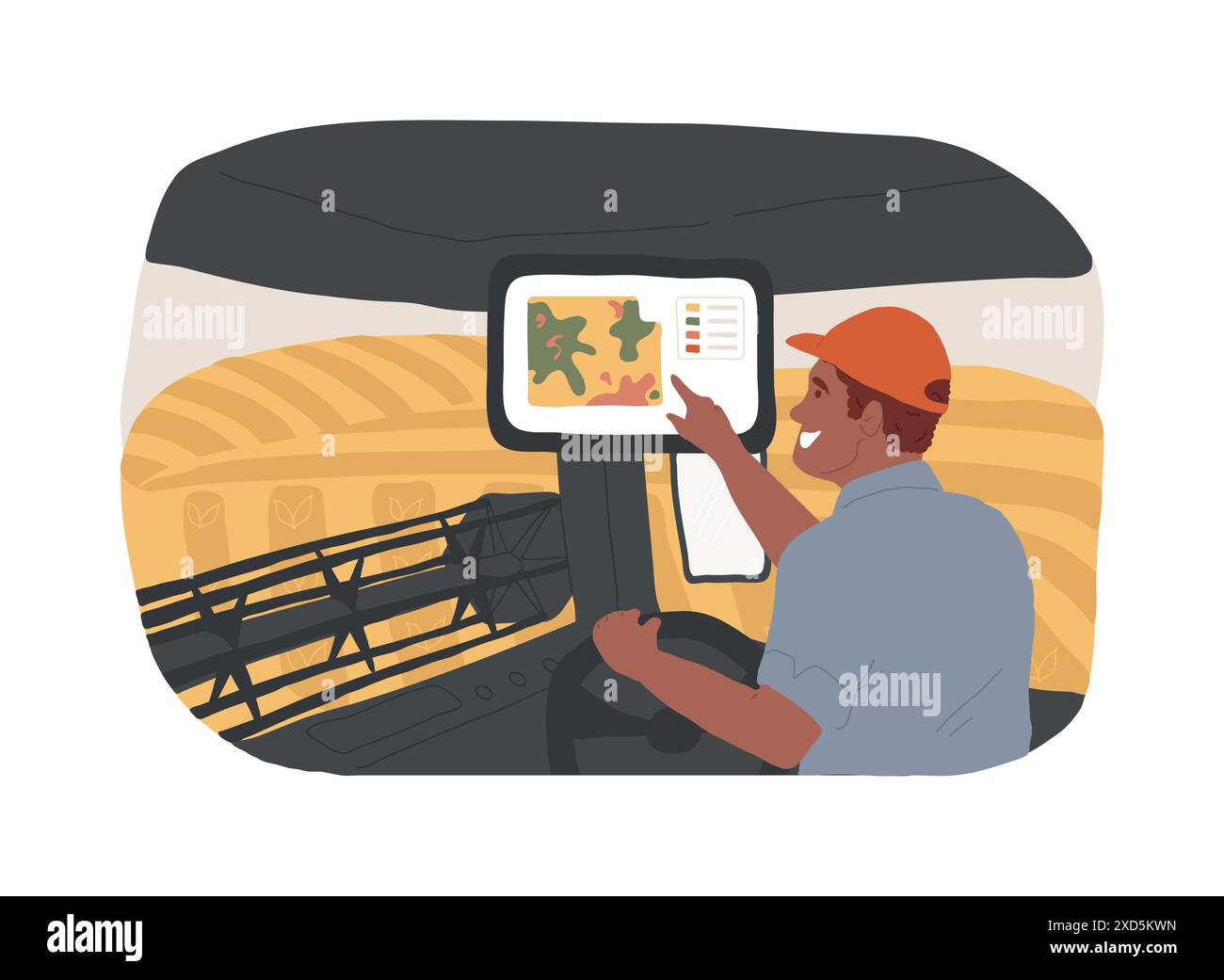 Yield Monitoring Isolated Cartoon Vector Illustrations Stock Vector Image And Art Alamy