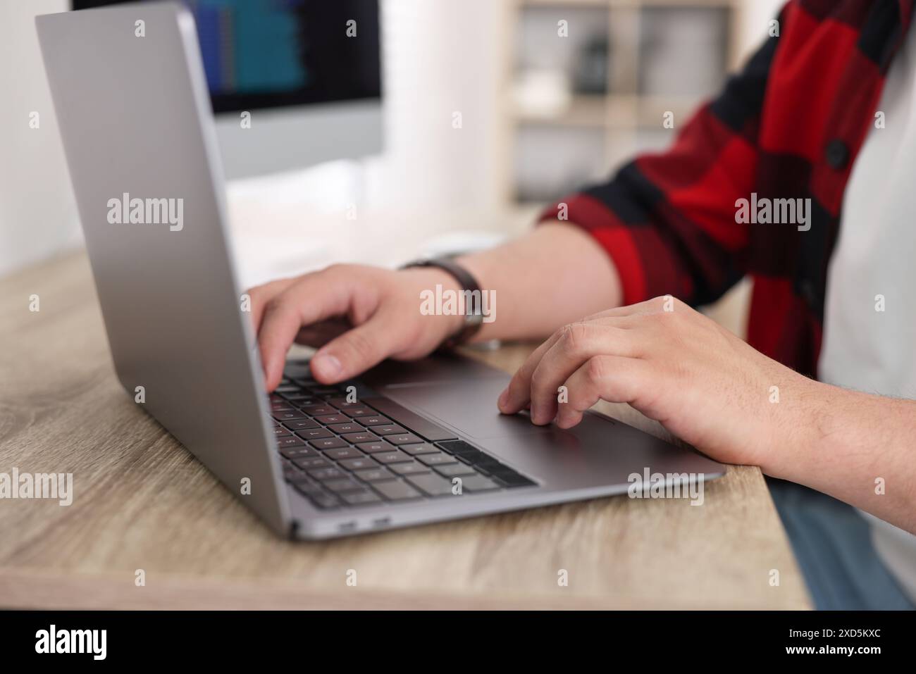 Closeup laptop programming code hi-res stock photography and images - Alamy