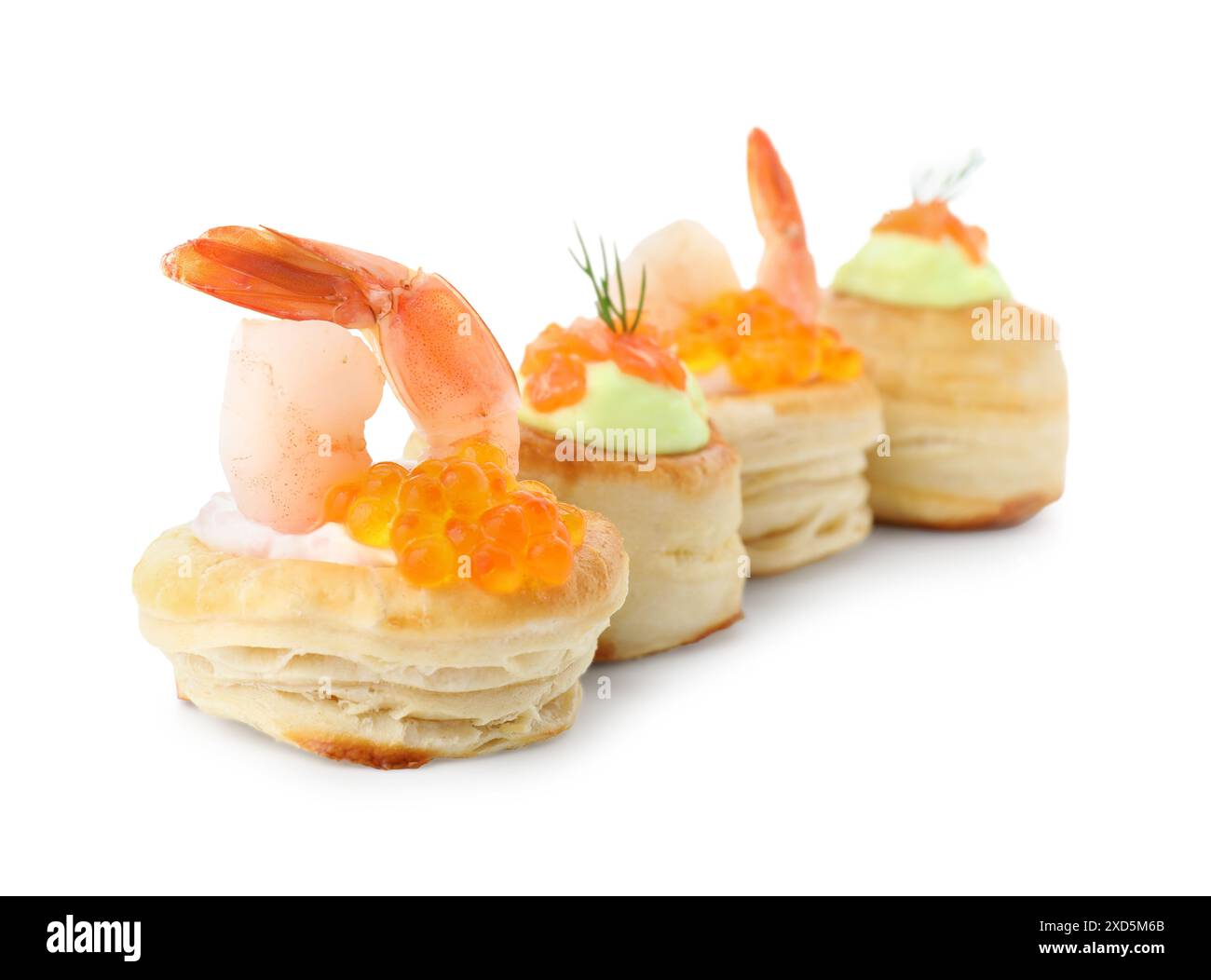 Different delicious puff pastry Cut Out Stock Images & Pictures - Alamy