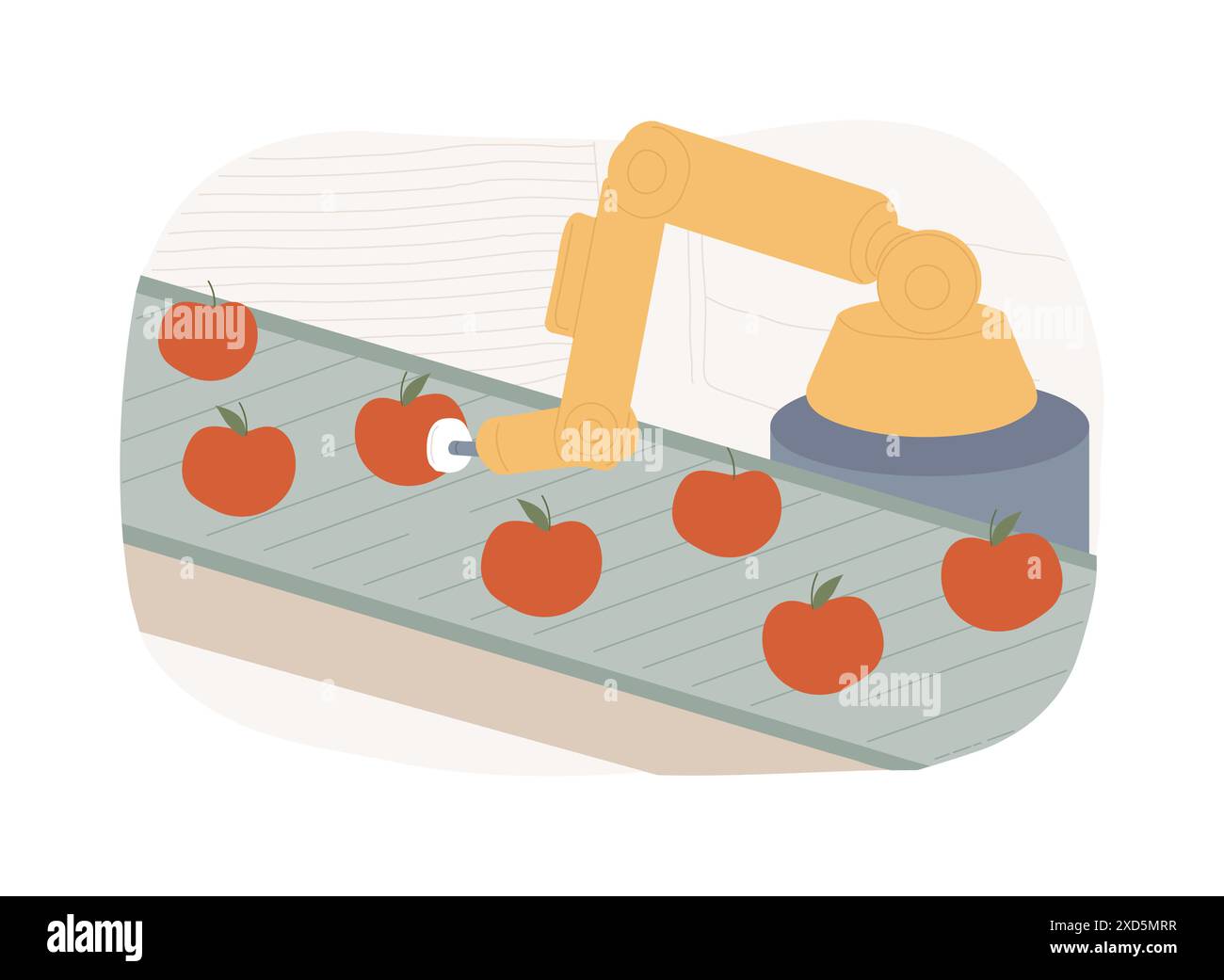 Sorting and packing robots isolated cartoon vector illustrations Stock ...