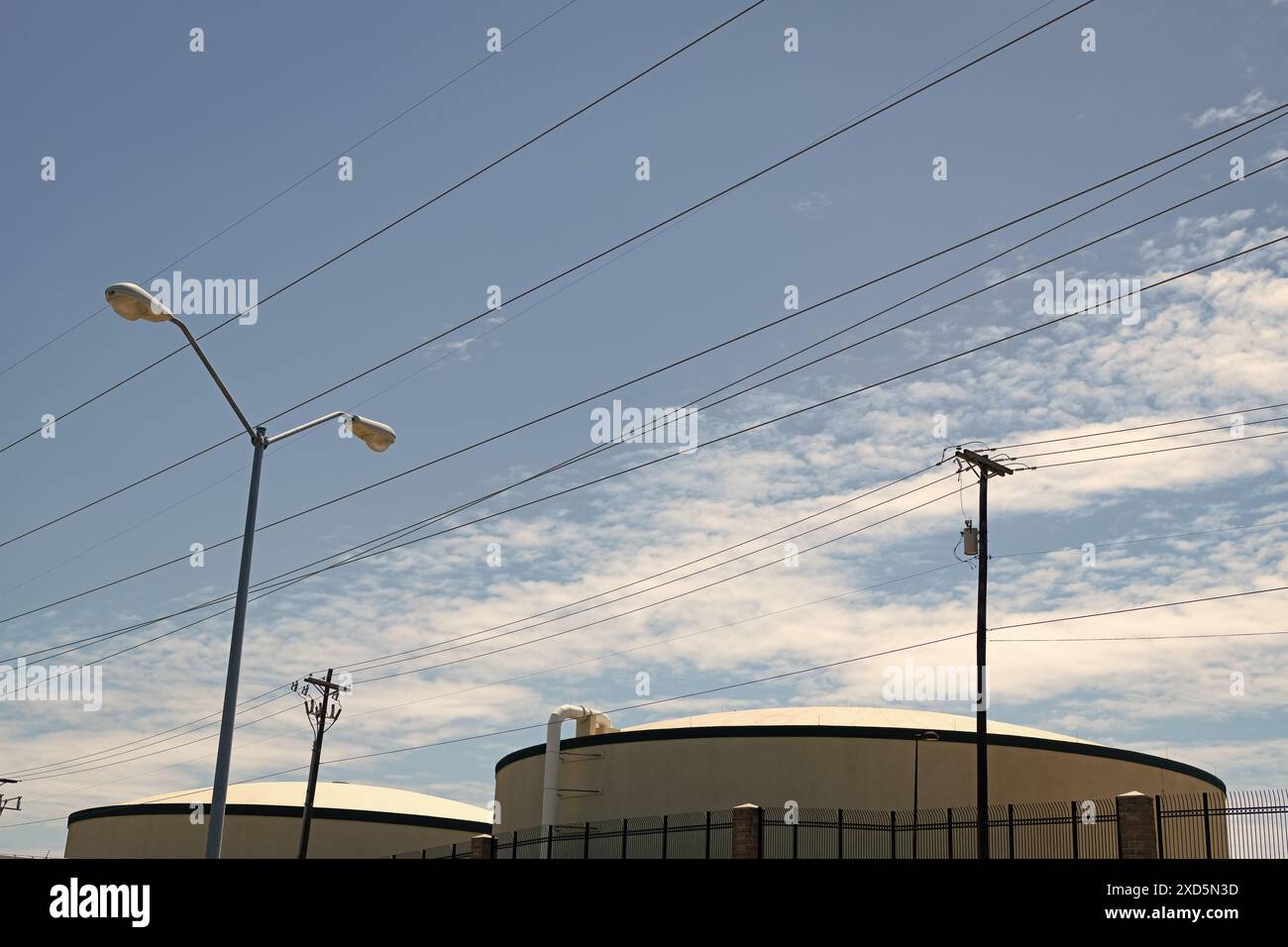 electricity power lines wire. wire producing energy. voltage ...